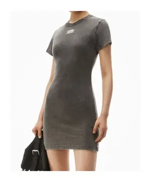 Alexander Wang Logo Detailed T-shirt Dress