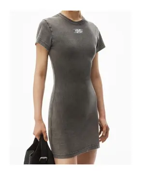 Alexander Wang Logo Detailed T-shirt Dress