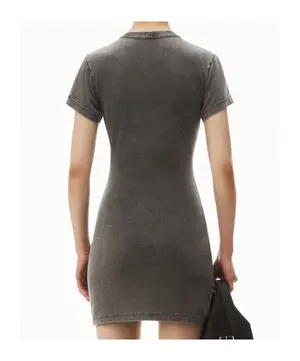 Alexander Wang Logo Detailed T-shirt Dress