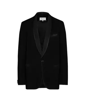 MAISON MARGIELA Gabardine Shawl Lapel Blazer