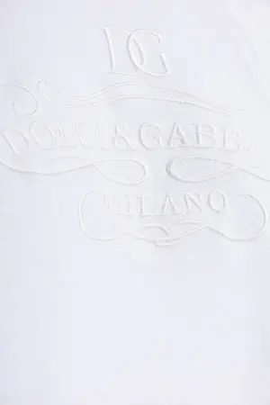 Dolce & Gabbana Logo Embroidered Crewneck T-shirt