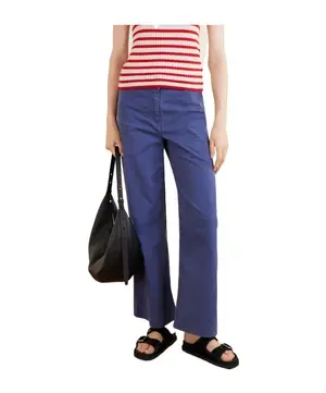 NILI LOTAN Megan Wide-leg Pants - Blue
