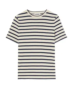 JIL SANDER Striped Crewneck T-shirt