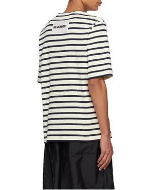 JIL SANDER Striped Crewneck T-shirt