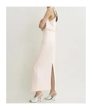 TOTEME V-neck Slip Dress With Slit Detail