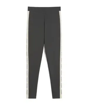 Max Mara Basilio Logo Detailed Leggings - Anthracite