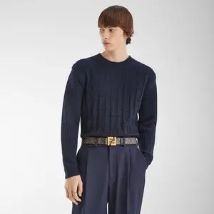 Fendi Reversible Ff Squared Belt - Brown