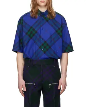 Burberry Checkered Short-sleeved Shirt
