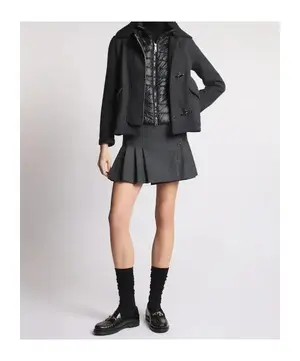 FAY Ribbed Collar Toggle Jacket
