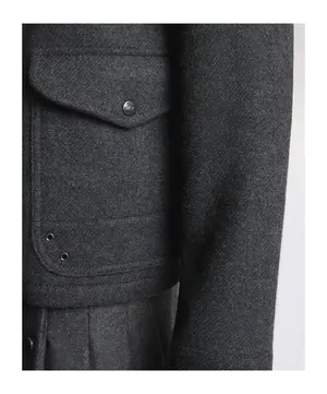 FAY Ribbed Collar Toggle Jacket
