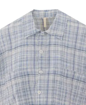 SUNFLOWER Adam Checked Short-sleeve Shirt - Gray