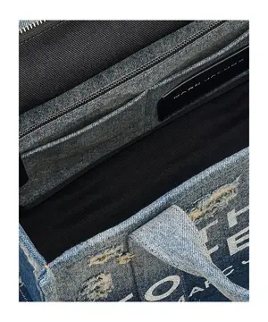 Marc Jacobs The Rip And Repair Denim Medium Tote Bag - Black
