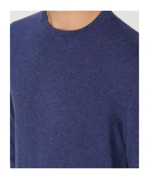 Woolrich Logo Embroidered Crewneck Jumper - Blue