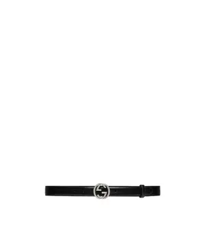Gucci Gg Interlocking Belt - Black