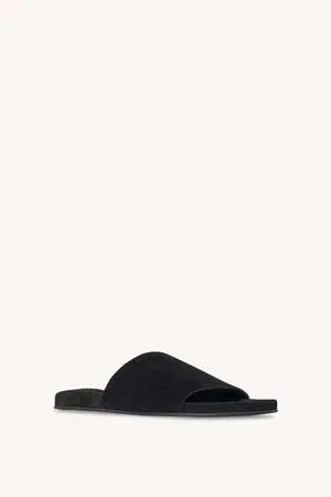 THE ROW Hugh Suede Slippers