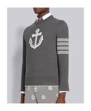 Thom Browne Anchor Jacquard Jumper