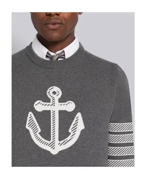 Thom Browne Anchor Jacquard Jumper
