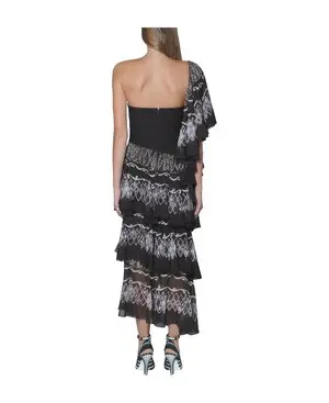 Fendi Layered Printed Maxi Dress