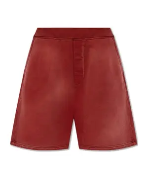 Dsquared2 Logo-printed Elasticated Waistband Wide Leg Shorts - Red