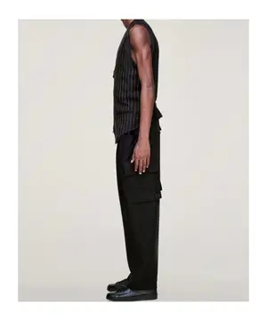 Y3 Sport Uniform Straight-leg Cargo Trousers - Black