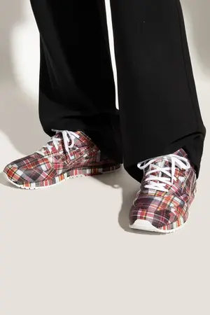Comme Des Garçons Printed Lace-up Sneakers