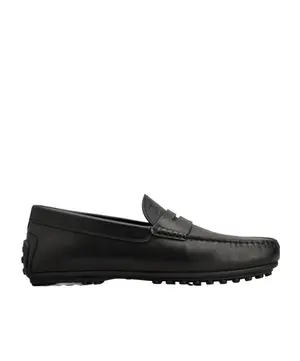 TOD'S City Gommino Driving Loafers - Black