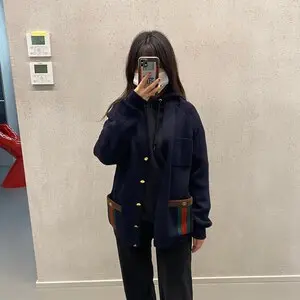 Gucci V-neck Knitted Cardigan With Web Detail