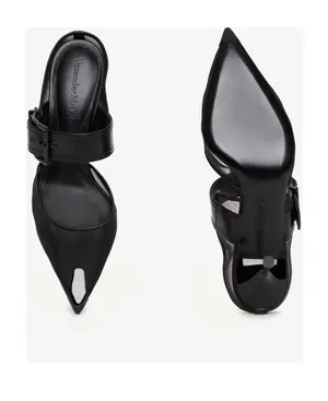 Alexander McQueen Punk Buckle Pointed-toe Mules