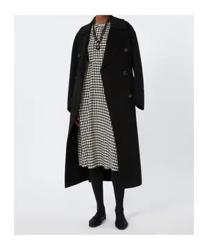 Max Mara Dalila Double-breasted Belted Coat - Black