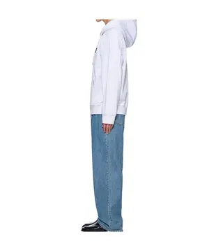 WOOYOUNGMI Long-sleeved Hooded Hoodie - White