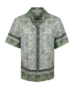 Etro Paisley Short-sleeved Shirt - Gray