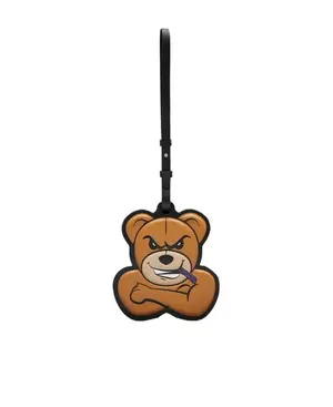 Moncler Bear Patch Bag Charm - Brown
