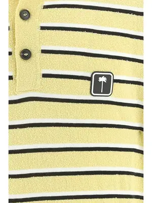 Palm Angels Logo-patch Short Sleeved Polo Shirt