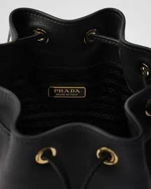 Prada Leather Mini Bucket Bag
