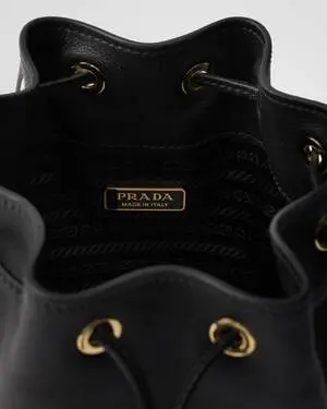 Prada Leather Mini Bucket Bag