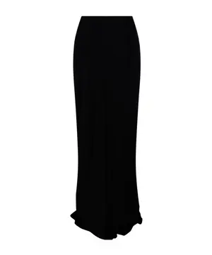 Christopher Esber Bezel Quartz Ruched Skirt - Black