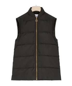 PATOU Zip-up Hooded Down Jacket With Detachable Sleeves
