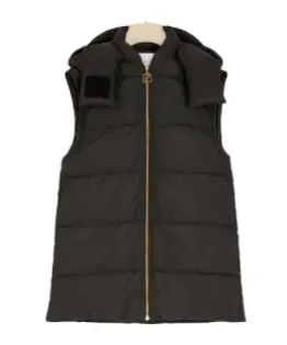 PATOU Zip-up Hooded Down Jacket With Detachable Sleeves
