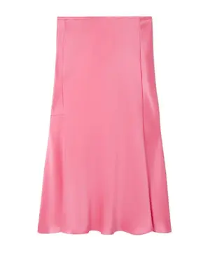 Stella McCartney Double Satin Oblique Cut Skirt