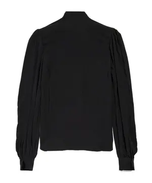 Balenciaga Bow Detailed Long-sleeve Shirt