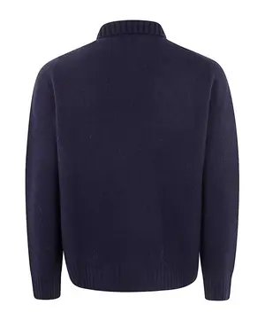 BALLANTYNE Spread Collar Sweater With Chest Pocket