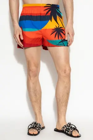 Dsquared2 Sunset Palm Tree Print Swim Shorts - Multicolor