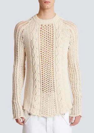 Balmain Unstructured Knitted Jumper