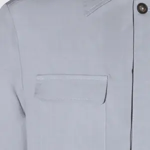 Eleventy Long Sleeved Button-fastened Jacket - White
