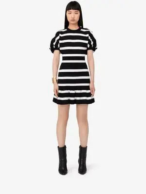 Alexander McQueen Striped Mini Skirt