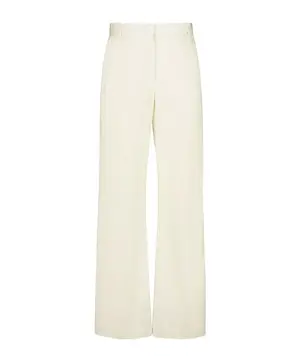 Stella McCartney High-waisted Belted Trousers - Vanilla