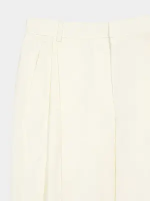 Stella McCartney High-waisted Belted Trousers - Vanilla