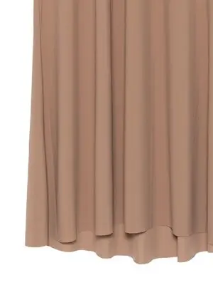 AMAZUIN Pleated Midi Skirt - Nude
