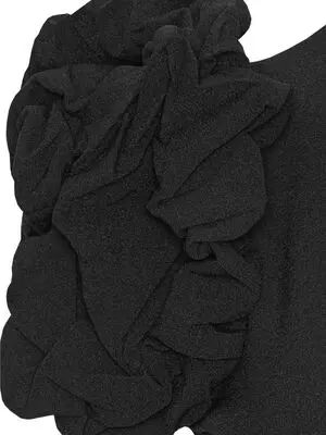 ROTATE BY BIRGER CHRISTENSEN Crepe Puffy Sleeve Midi Dress