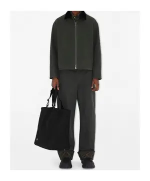 Burberry Shield Logo Detailed Tote Bag - Black